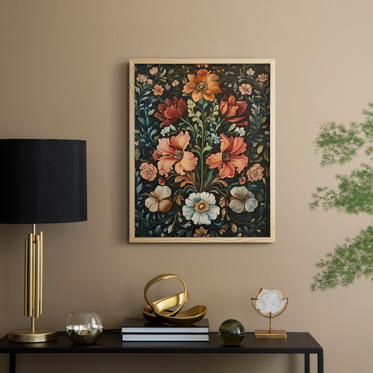 Lark Manor™ WM MORRIS Series XVI Framed Print - Solid Wood | Wayfair