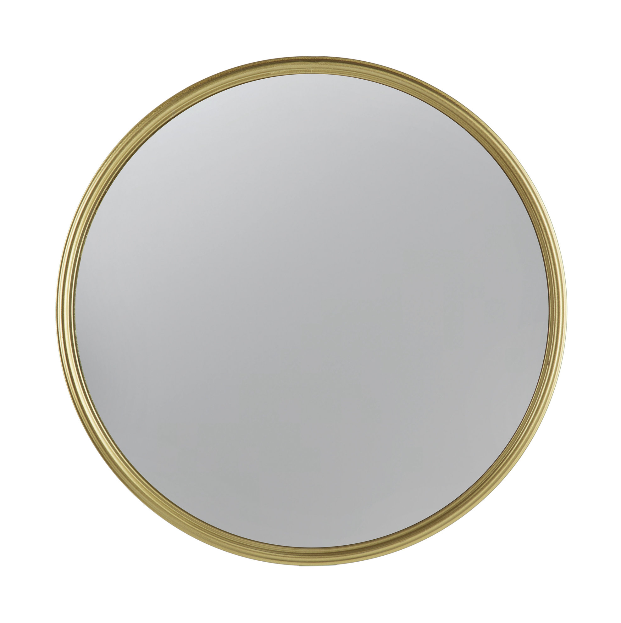 Mercer41 D11" Gold Round Mirror, Circle Mirror with Iron Frame for ...