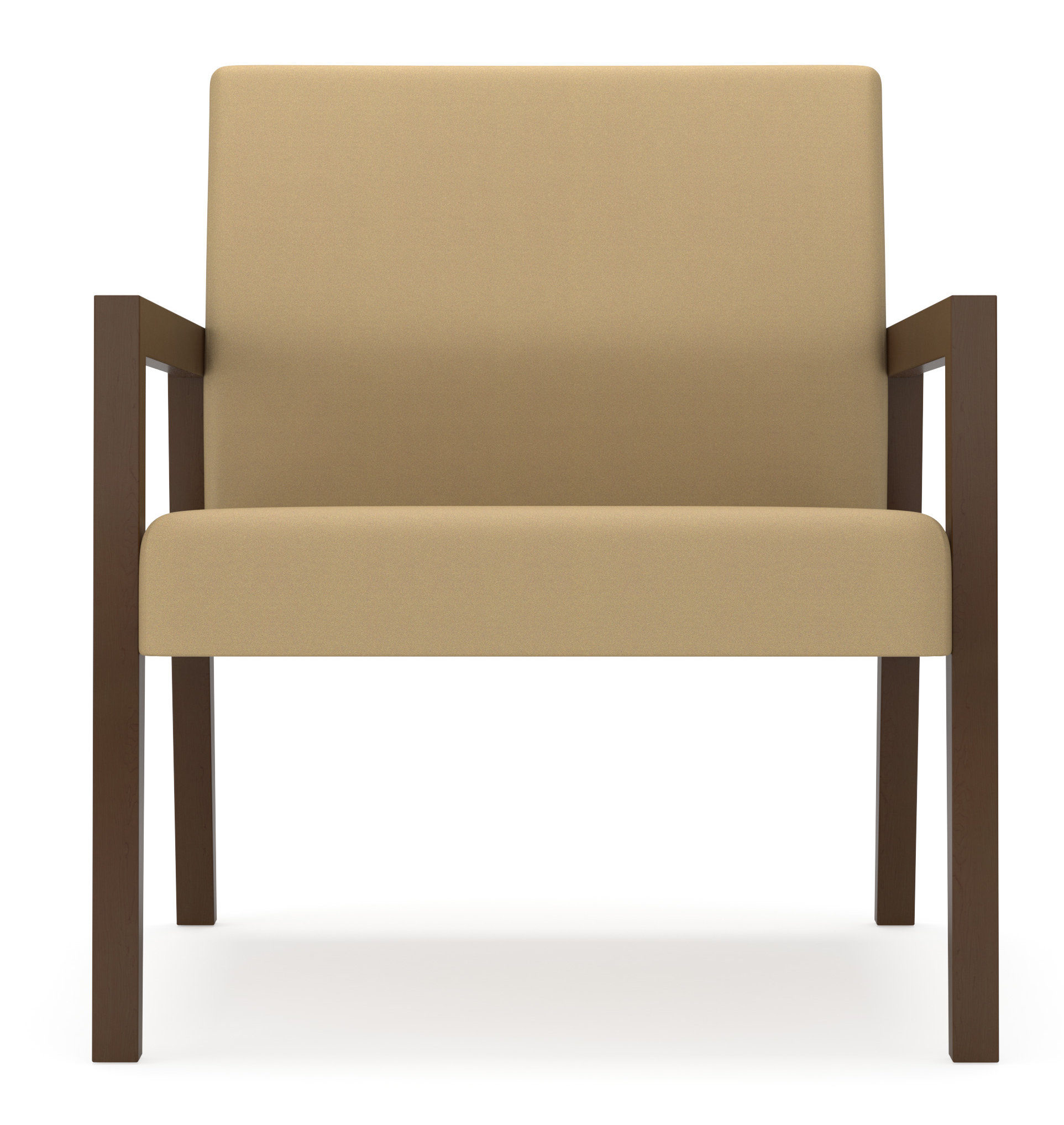 Lesro Brooklyn Waiting Reception Lounge Chair Wood Frame | Wayfair