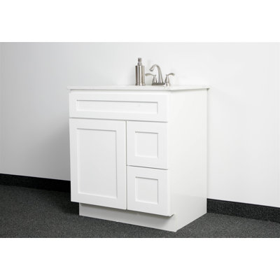United Cabinetry 30'' Bathroom Vanity Base Only & Reviews | Wayfair