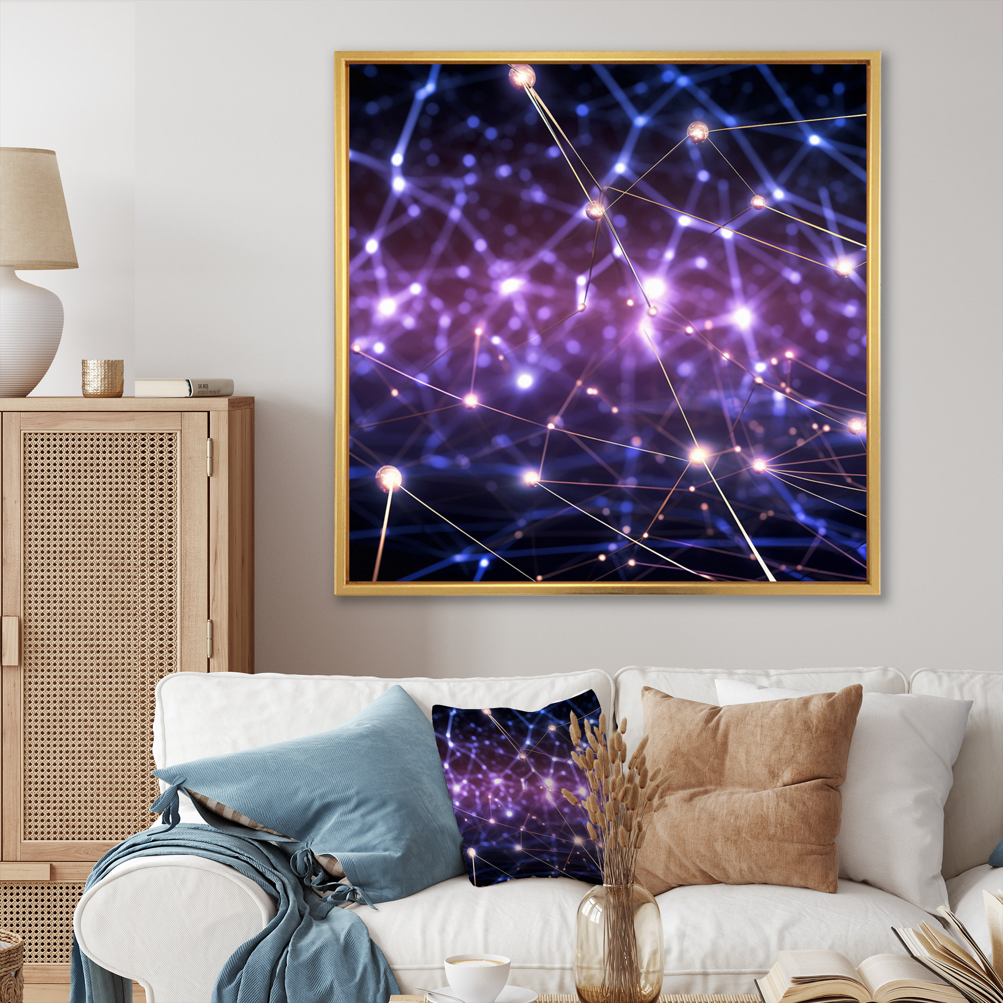 Wrought Studio " Abstract Light Infinity Matrix " | Wayfair