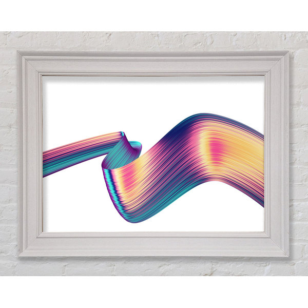 Ivy Bronx Colour Ribbon Moving Framed Print | Wayfair.co.uk