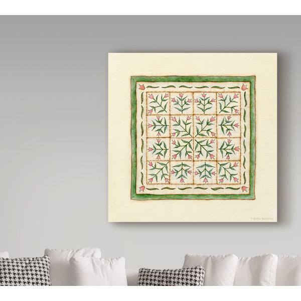 Trademark Art Robin Betterley " Flower Patchwork " by Robin Betterley ...