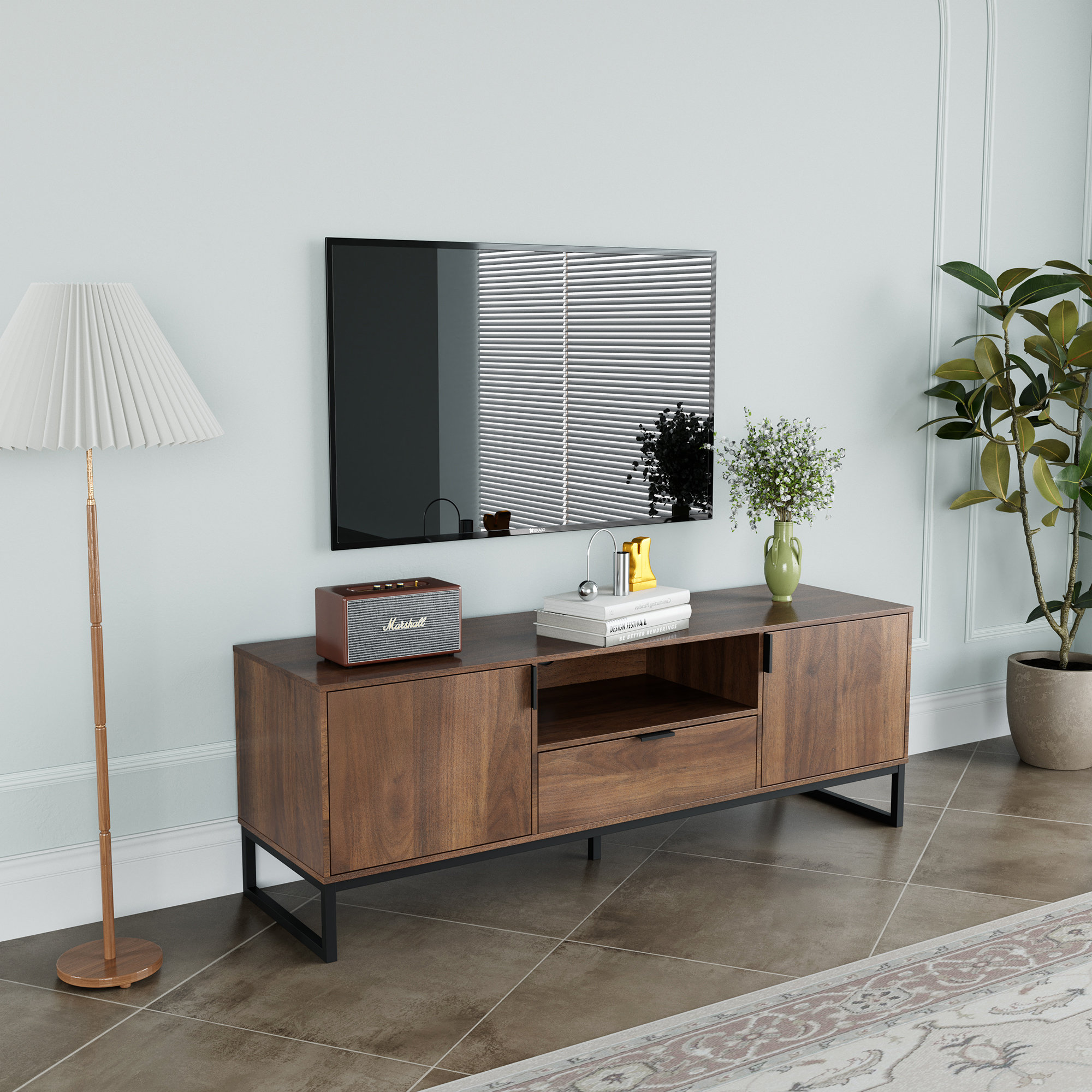 Borough Wharf Dayville TV Stand for TVs up to 55" with Drawers ...