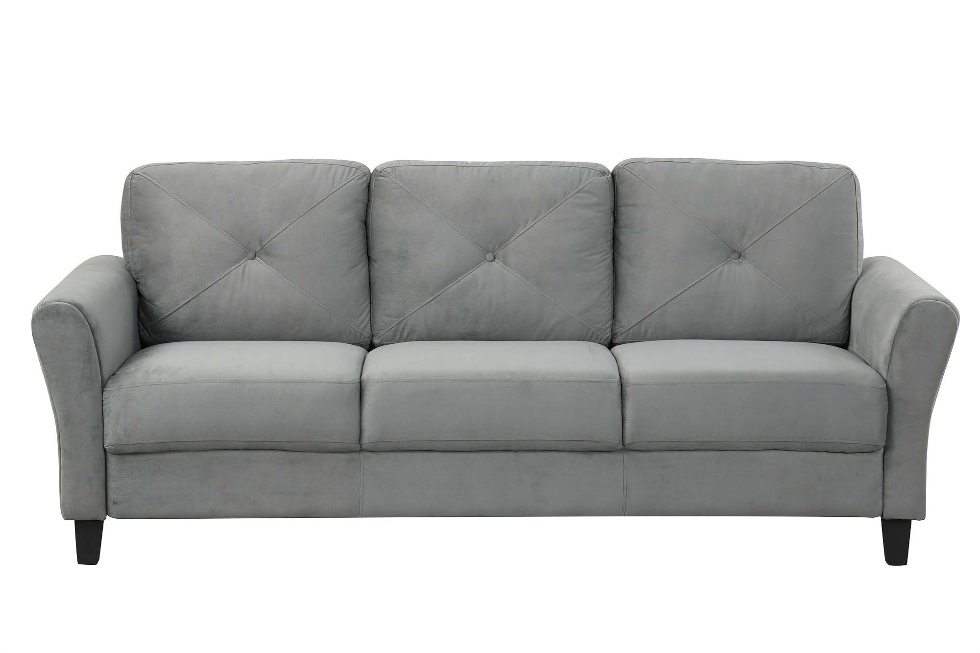 Ebern Designs Comfortable Polyester-Blend Sofa for Three, Stylish for ...