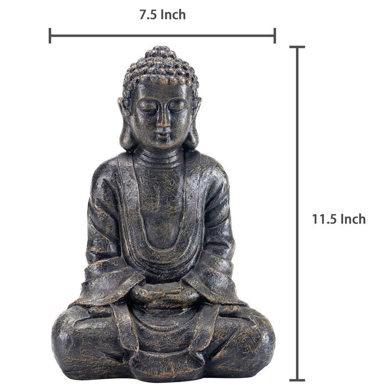 Bungalow Rose Frania Small Religious & Spiritual Resin Buddha Garden ...
