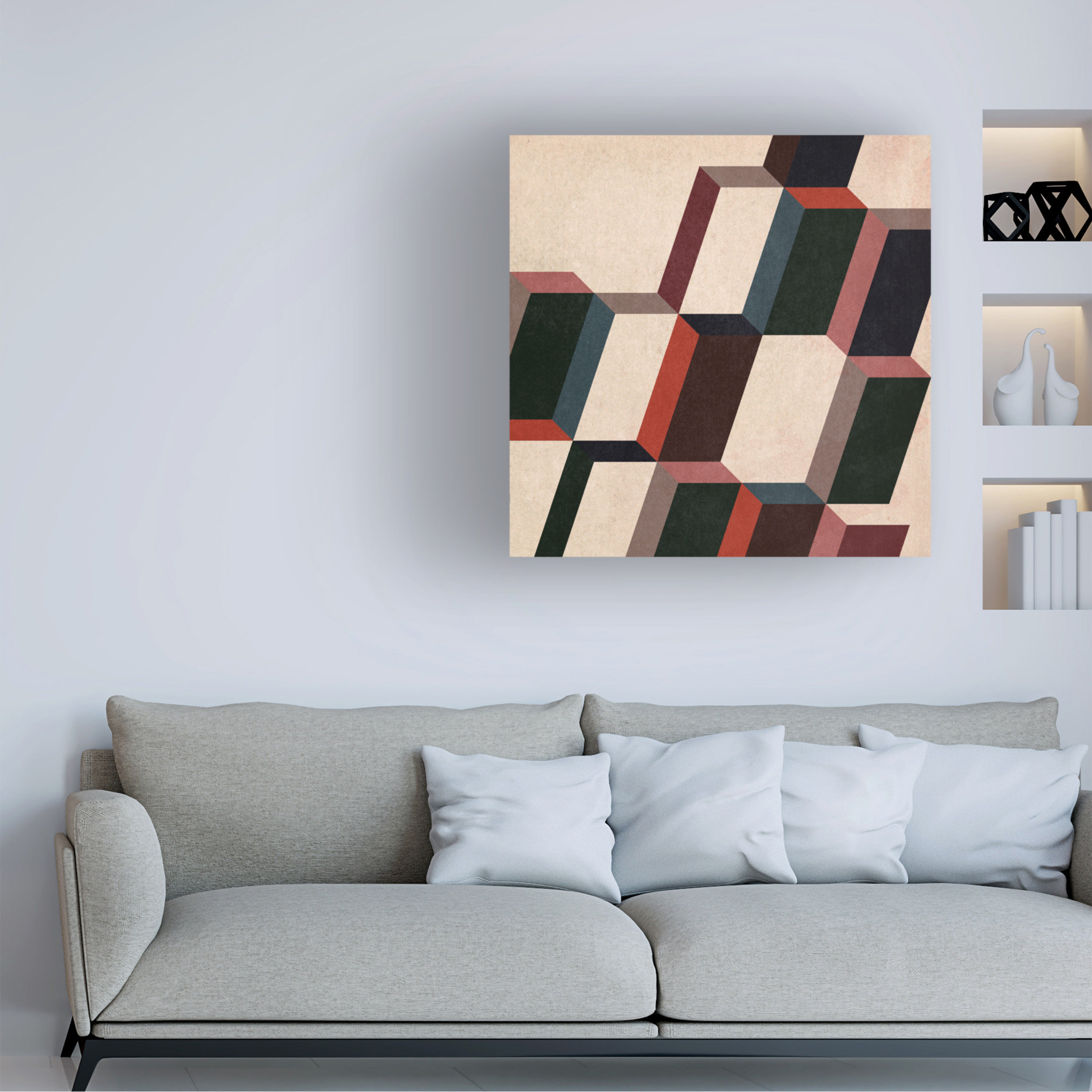 Corrigan Studio June Erica Vess 'Radar Slant II' Canvas Art - Wayfair ...