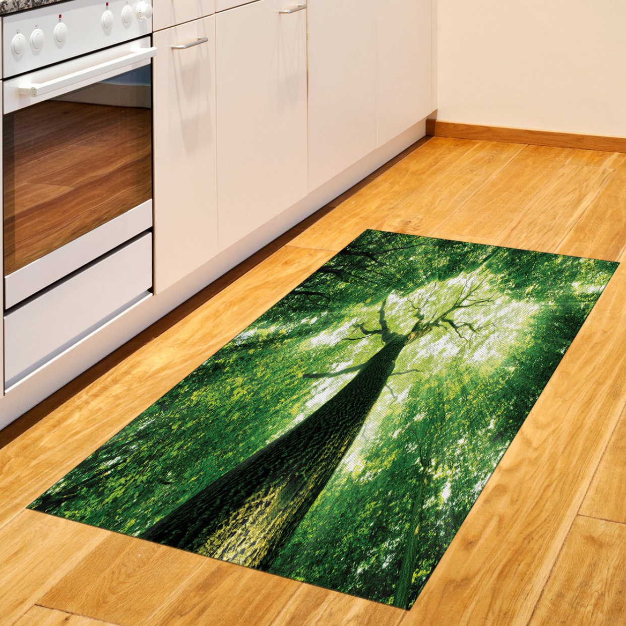 East Urban Home Flatweave Green Rug - Wayfair Canada