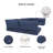 Blue Elephant Outdoor Sunbrella Foam Seat and Polyfill Back Cushion Set ...