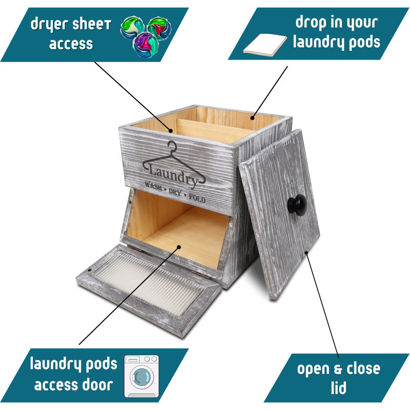 Bekitchen Wood Free Standing Laundry Room Organizer & Reviews | Wayfair