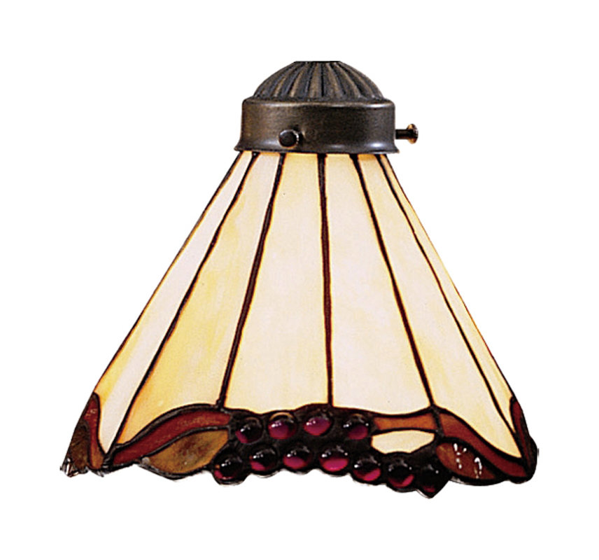 Fleur De Lis Living Antoinette 6'' H Glass Empire Ceiling Fan Fitter ...