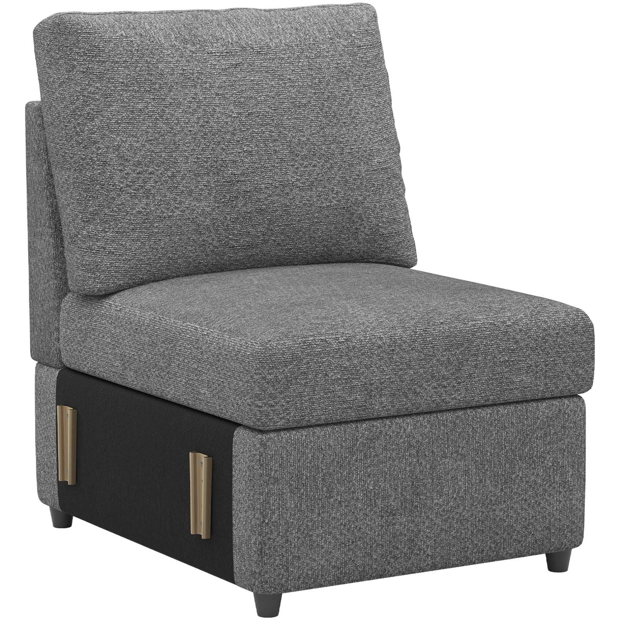 Ebern Designs Rafael Armless Chair Single Seat Module For Modular ...