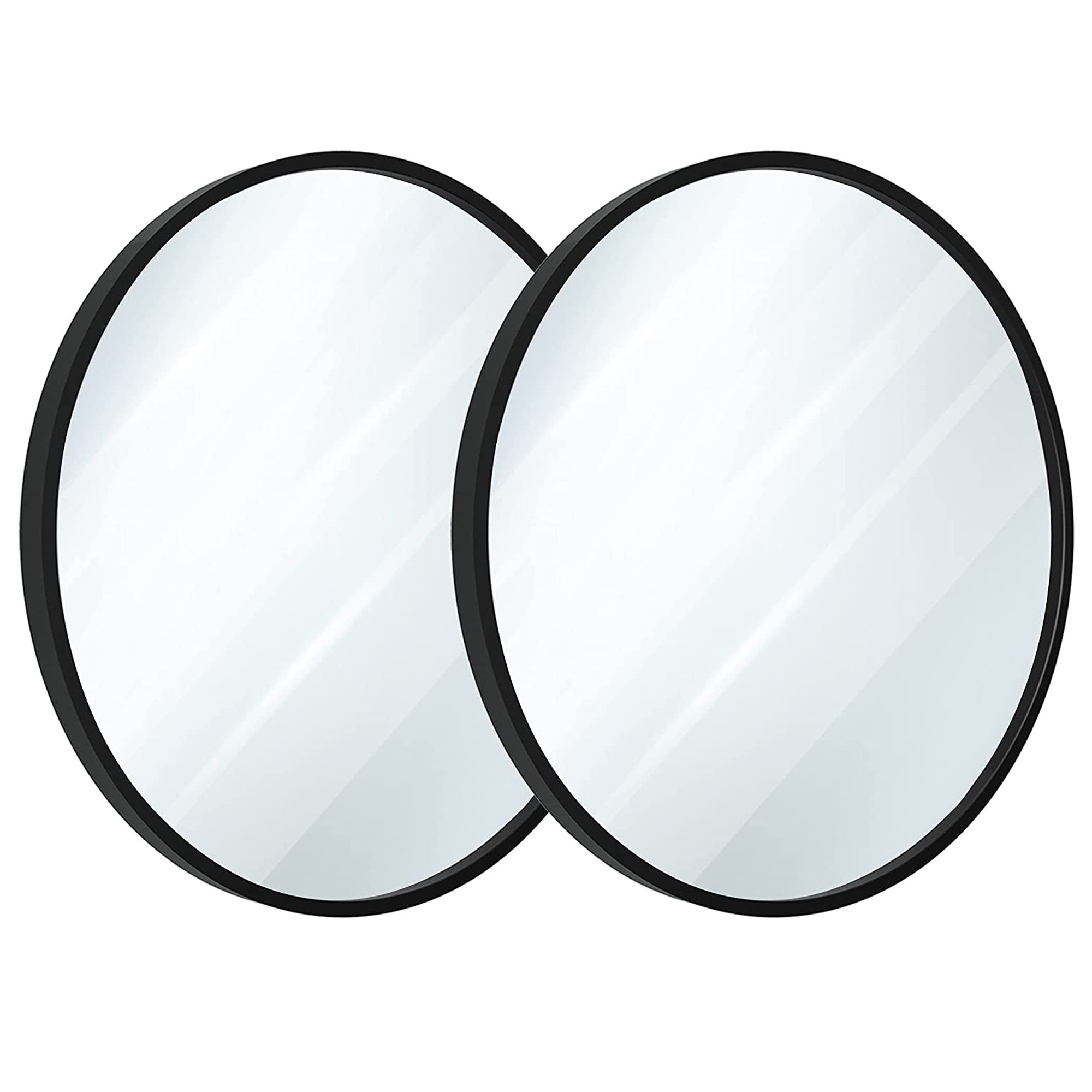 Latitude Run® Khal 2 Piece Round Metal Wall Mirror Set | Wayfair