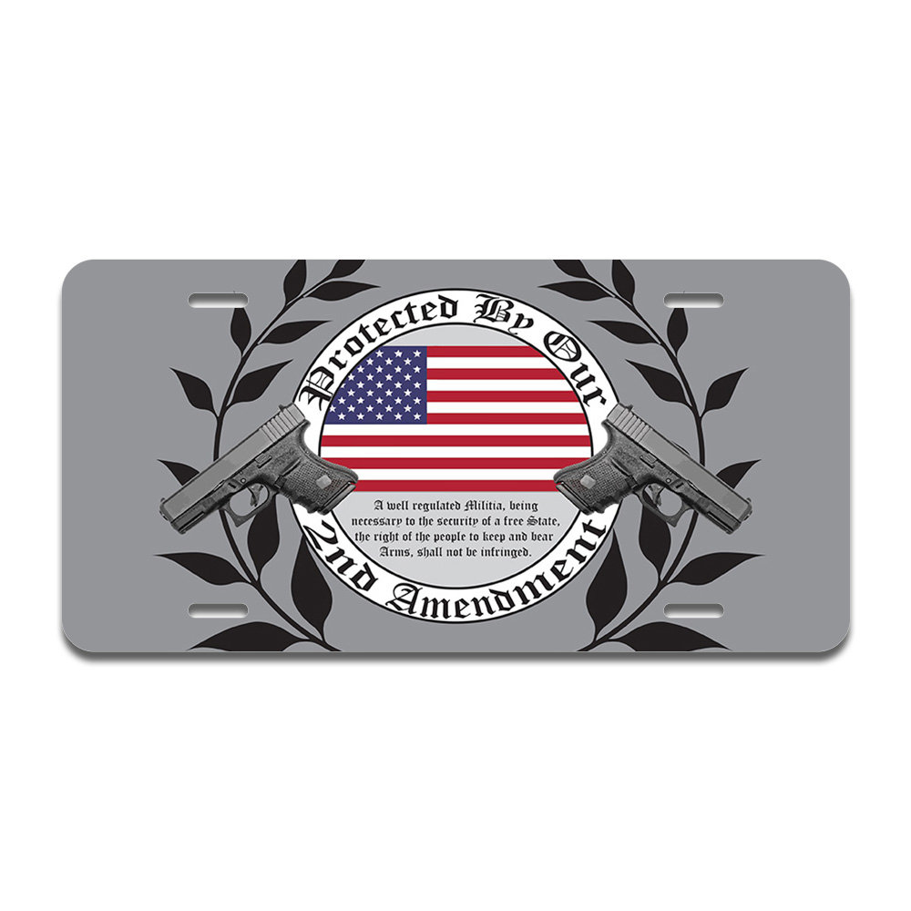SignMission 2Nd Amendment Aluminum Plate Frame | Wayfair