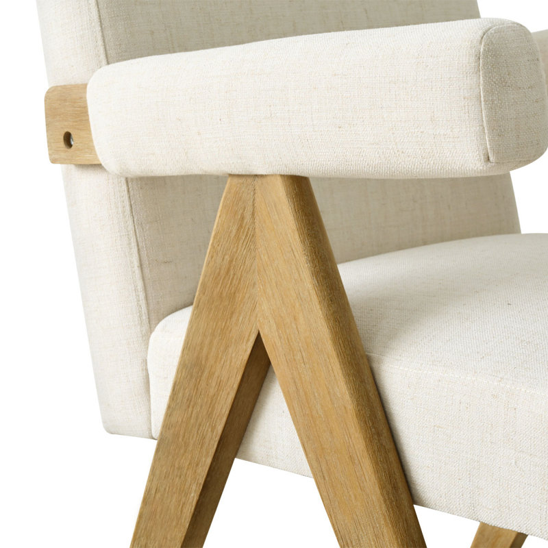 Wade Logan® Bracen Linen Arm Chair & Reviews | Wayfair