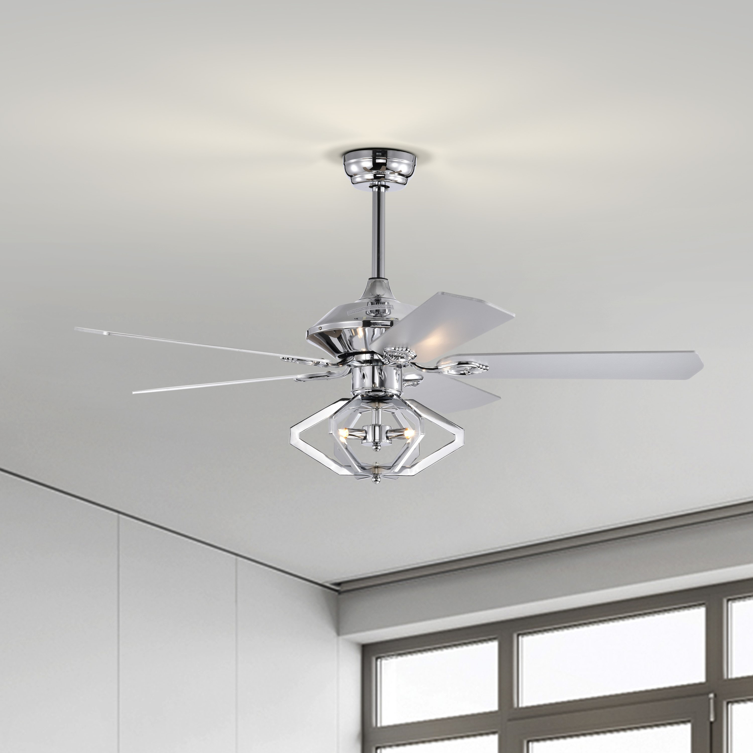 Wrought Studio™ 52" Ceiling Fan with Light Kit | Wayfair