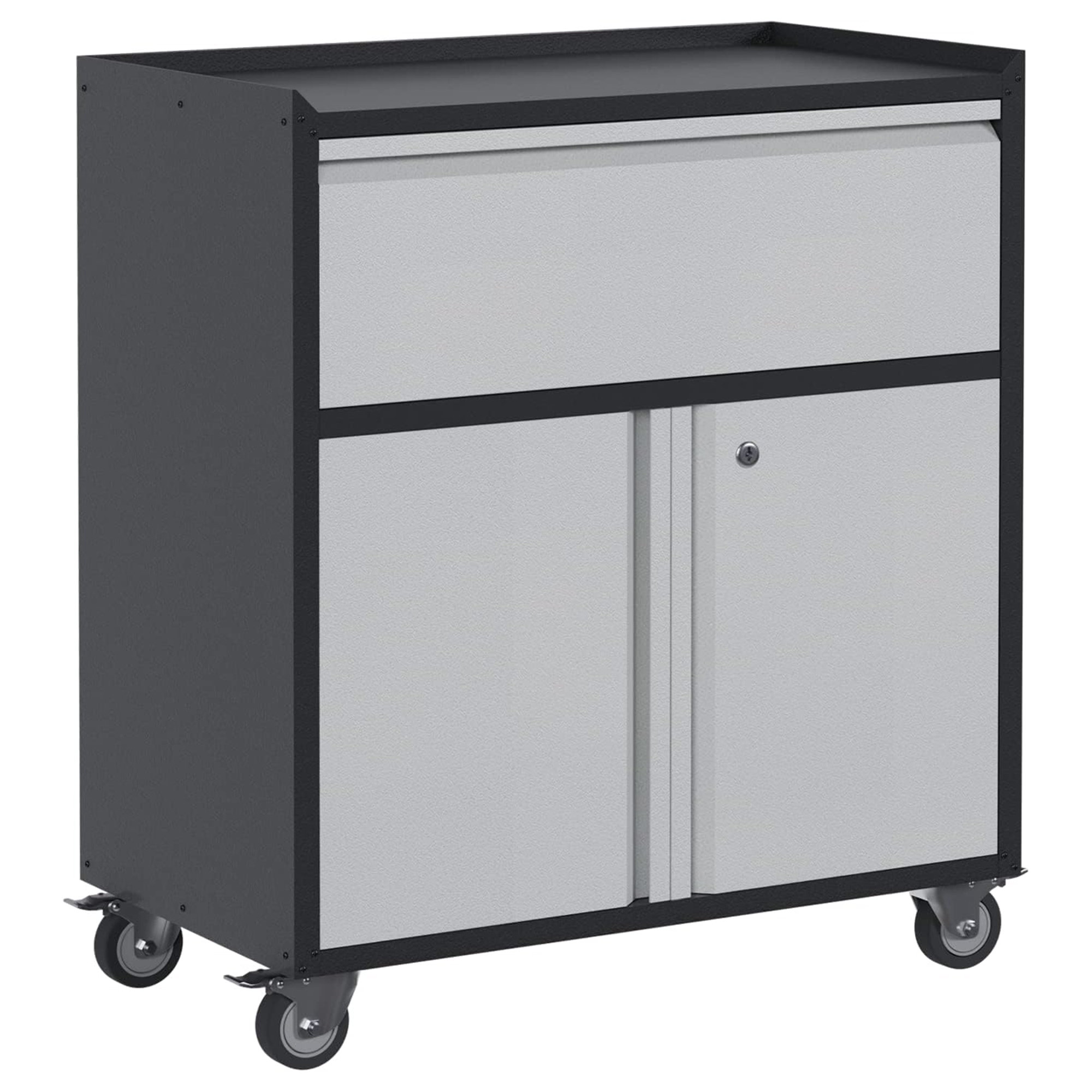 AOBABO Steel Single Storage Cabinet ( 31.39'' H x 30.31'' W x 18.11'' D ...