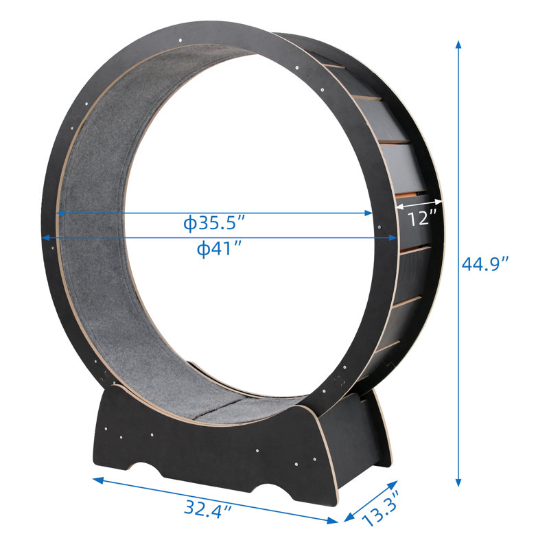 Tucker Murphy Pet™ Denora 45'' Large Cat Running Wheel Treadmill ...