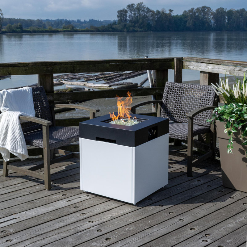 Paramount Pebble Aluminum Propane Fire Pit Table | Wayfair