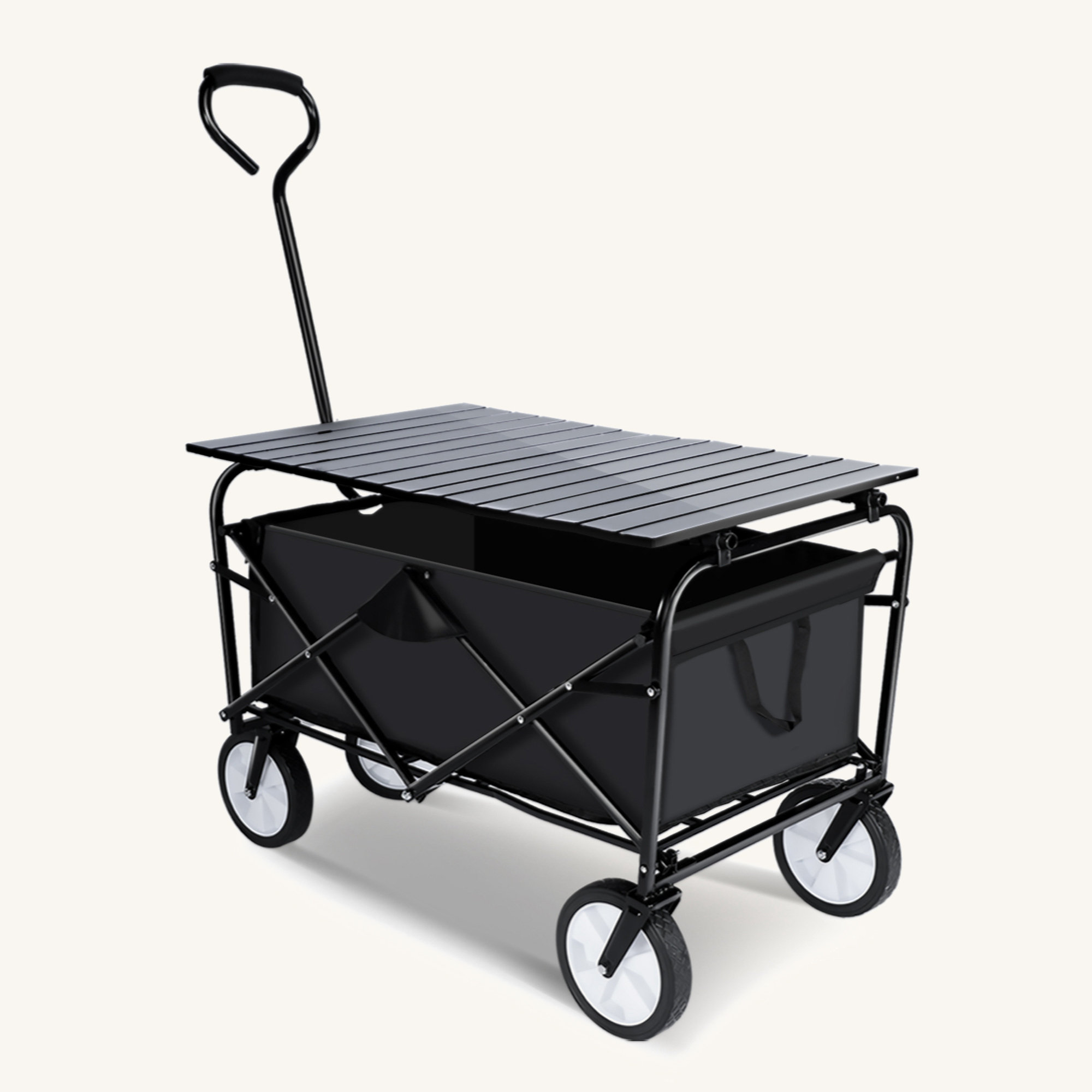 Tech Cube Chariot de camping portatif pliable robuste avec chariot ...