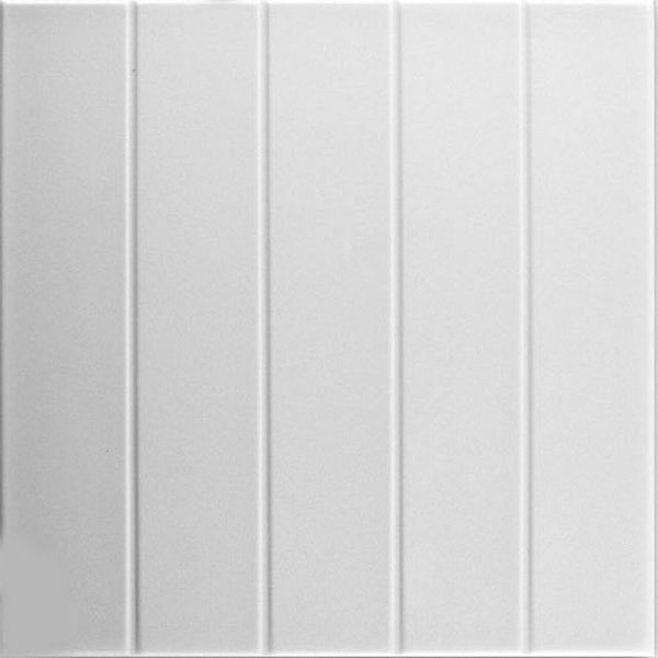 A La Maison Ceilings Bead Board 1.6 ft. X 1.6 ft. Glue-up Polystyrene ...