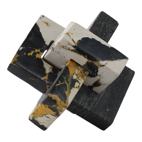 Calhoun Large Marble Knot, Black/White | AllModern