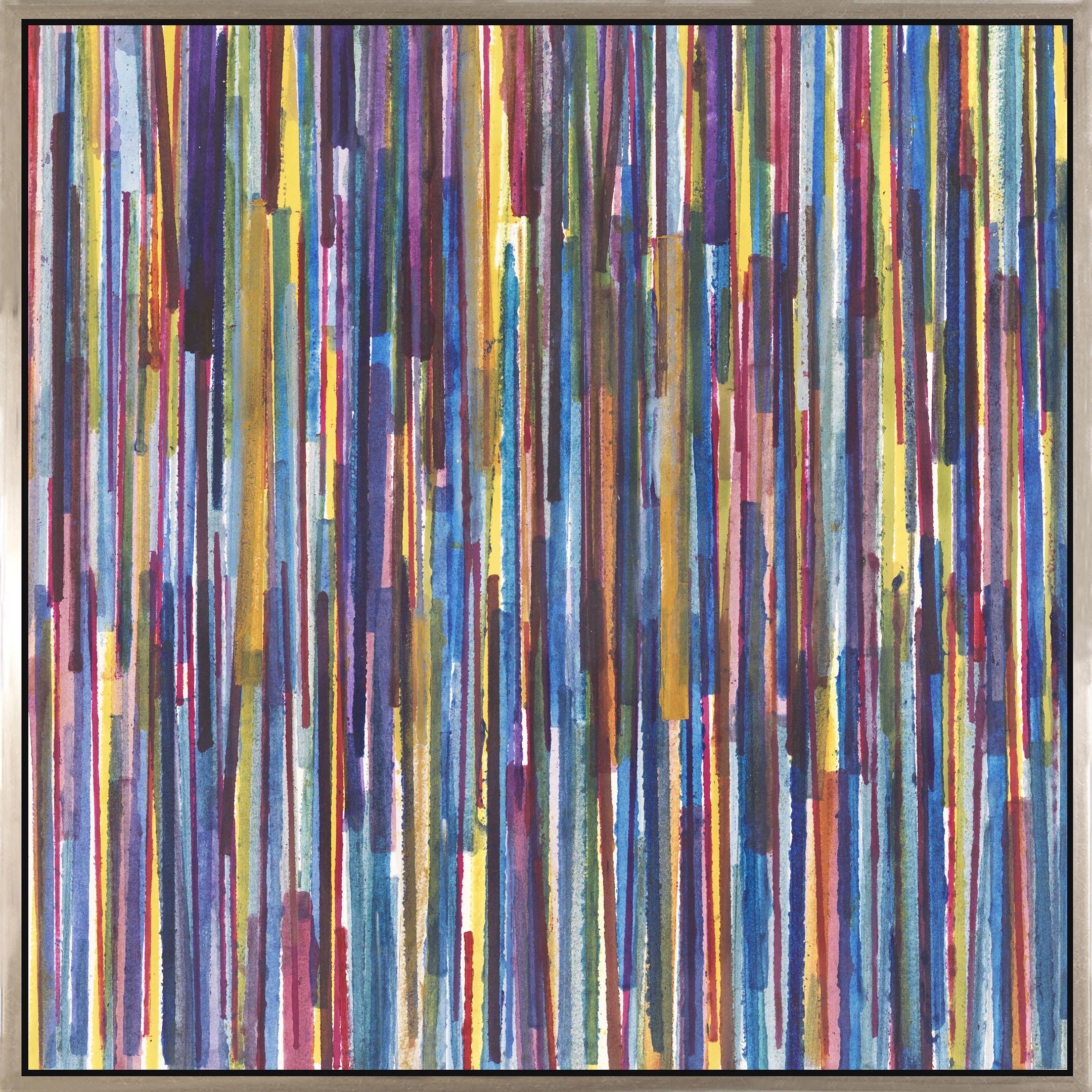 CHC Art, Inc. Primary Variation - Floater Frame Painting on Canvas ...