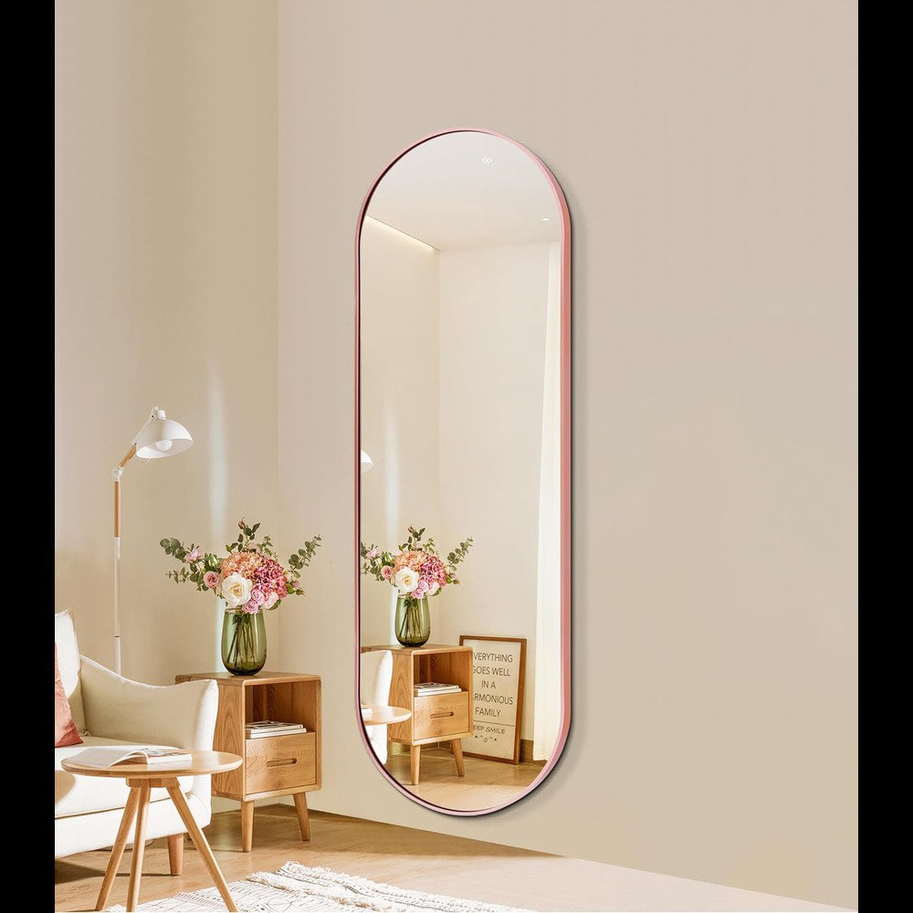 Latitude Run® 65"×22" Oval Full Length Mirror, Long Oval Mirror With ...