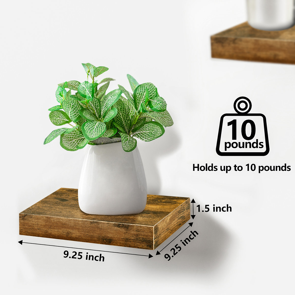 Sorbus Floating Shelves with Invisible Mounting Set of 3 | Wayfair