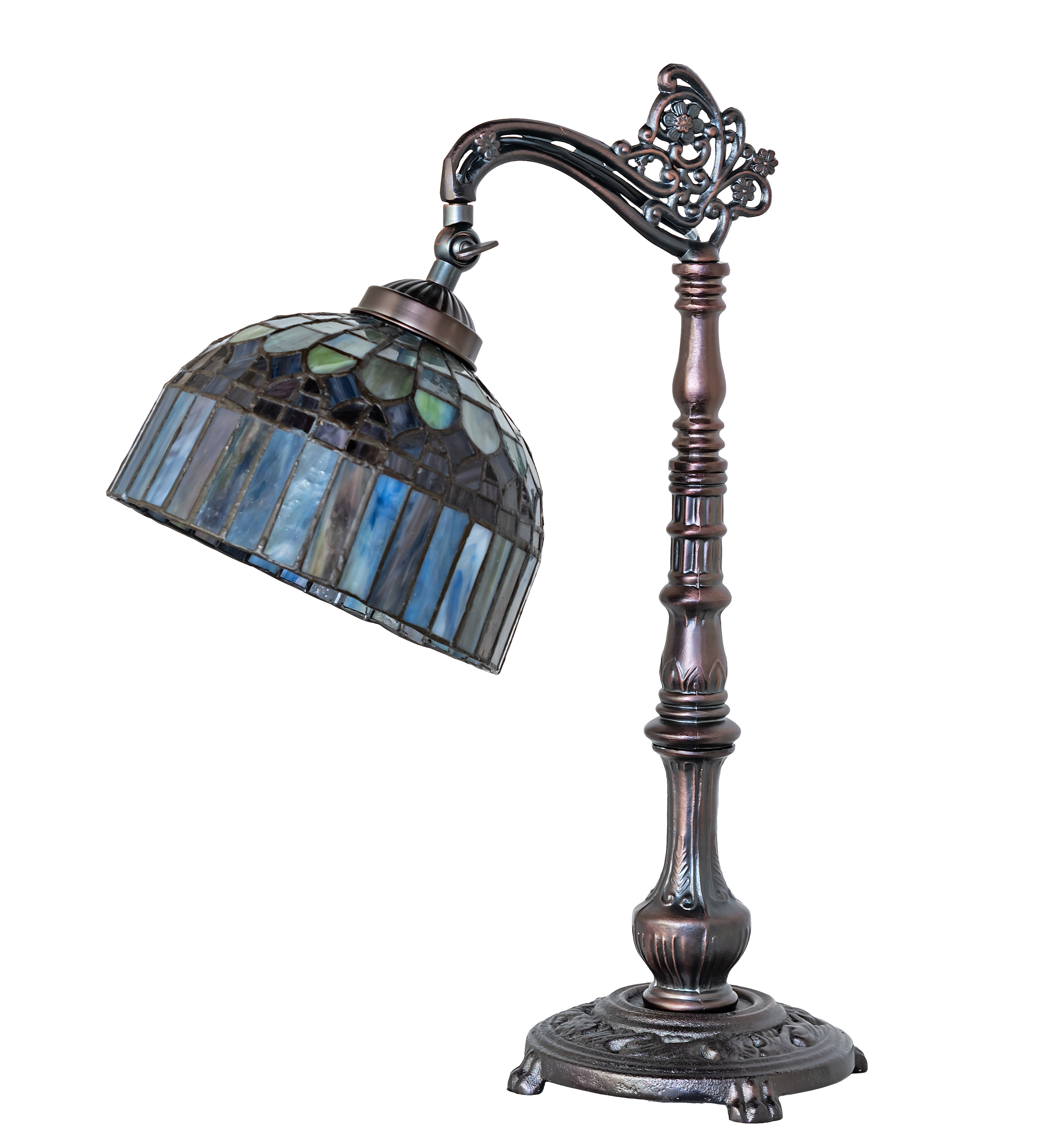 Canora Grey 20" High Tiffany Candice Bridge Arm Table Lamp | Wayfair