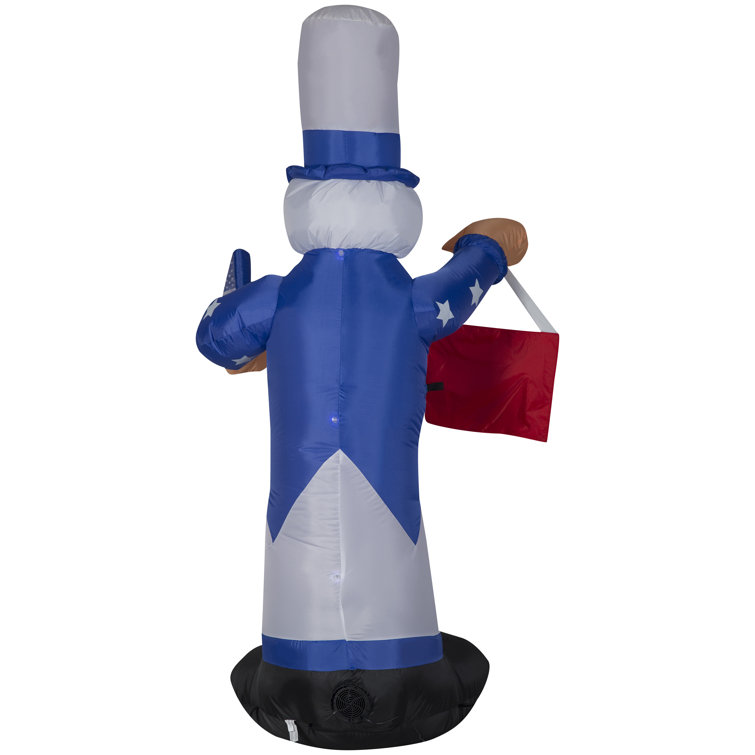 Gemmy Industries Uncle Sam Patriotic Airblown Inflatable & Reviews ...