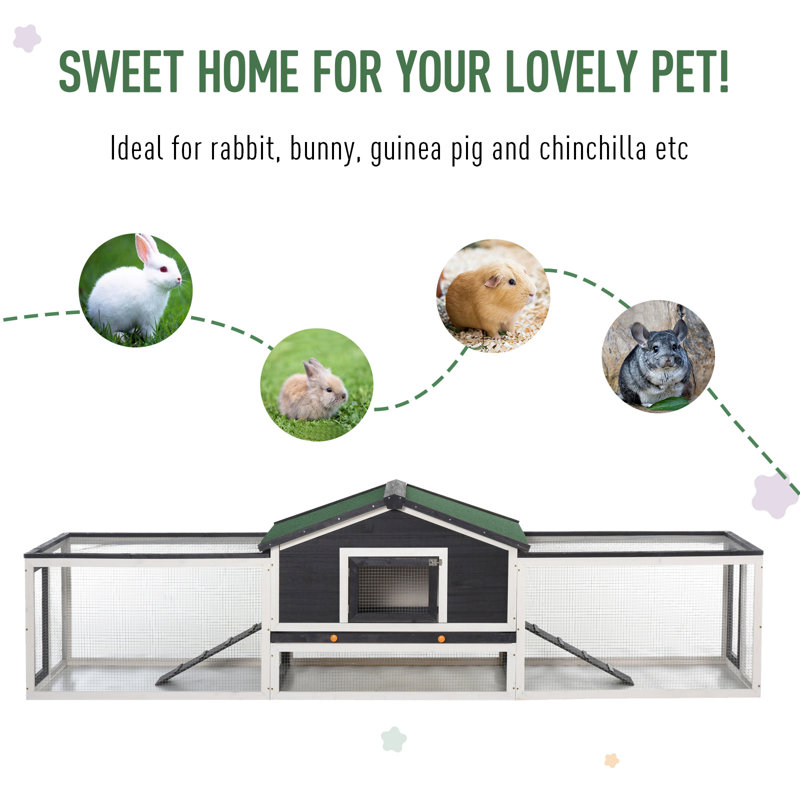 Tucker Murphy Pet™ Lunenburg Weather Resistant Rabbit Portable Hutch ...