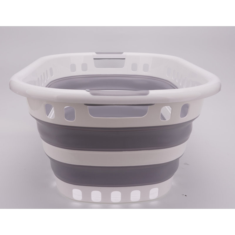 Rebrilliant Collapsible plastic Laundry Basket 11 gal & Reviews ...
