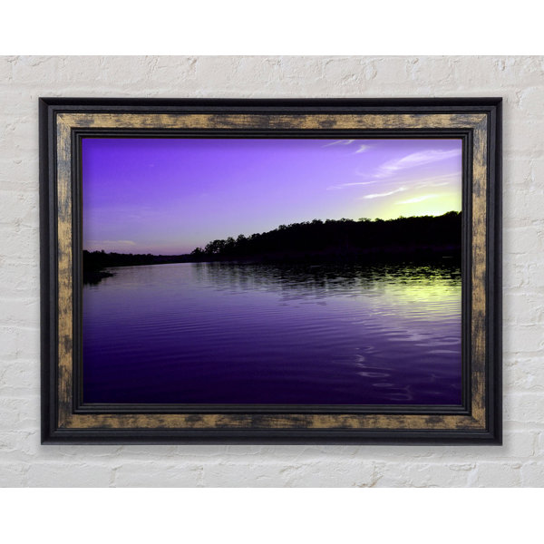 Bright Star Purple Ripples - Single Picture Frame Print | Wayfair.co.uk