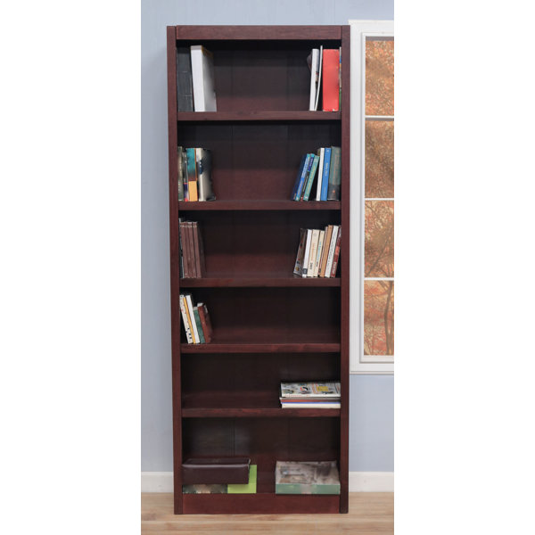 Red Barrel Studio® Port City Wood Bookcase, 6 Bookshelf, 84 inch Tall ...