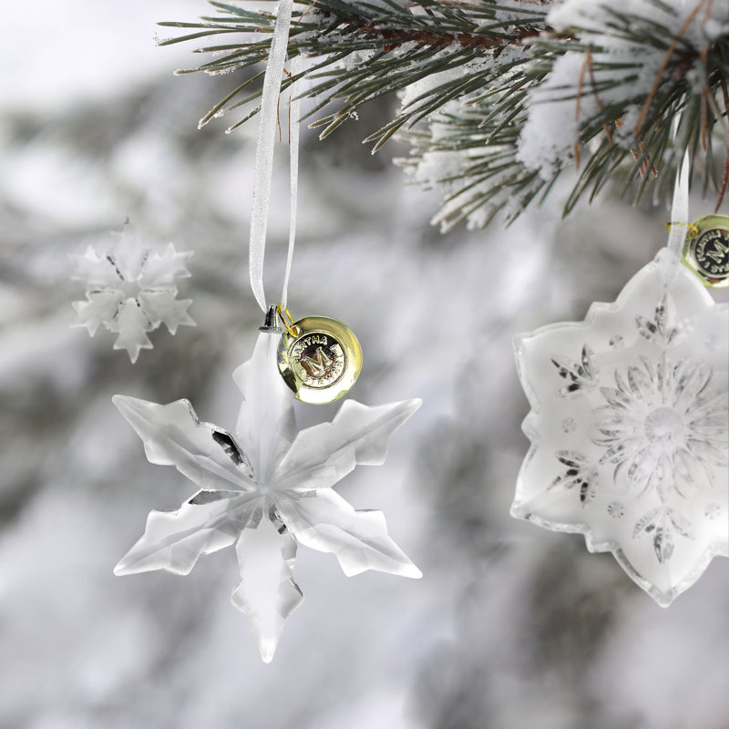 Martha Stewart Crystal Snowflake Holiday Shaped Ornament | Wayfair