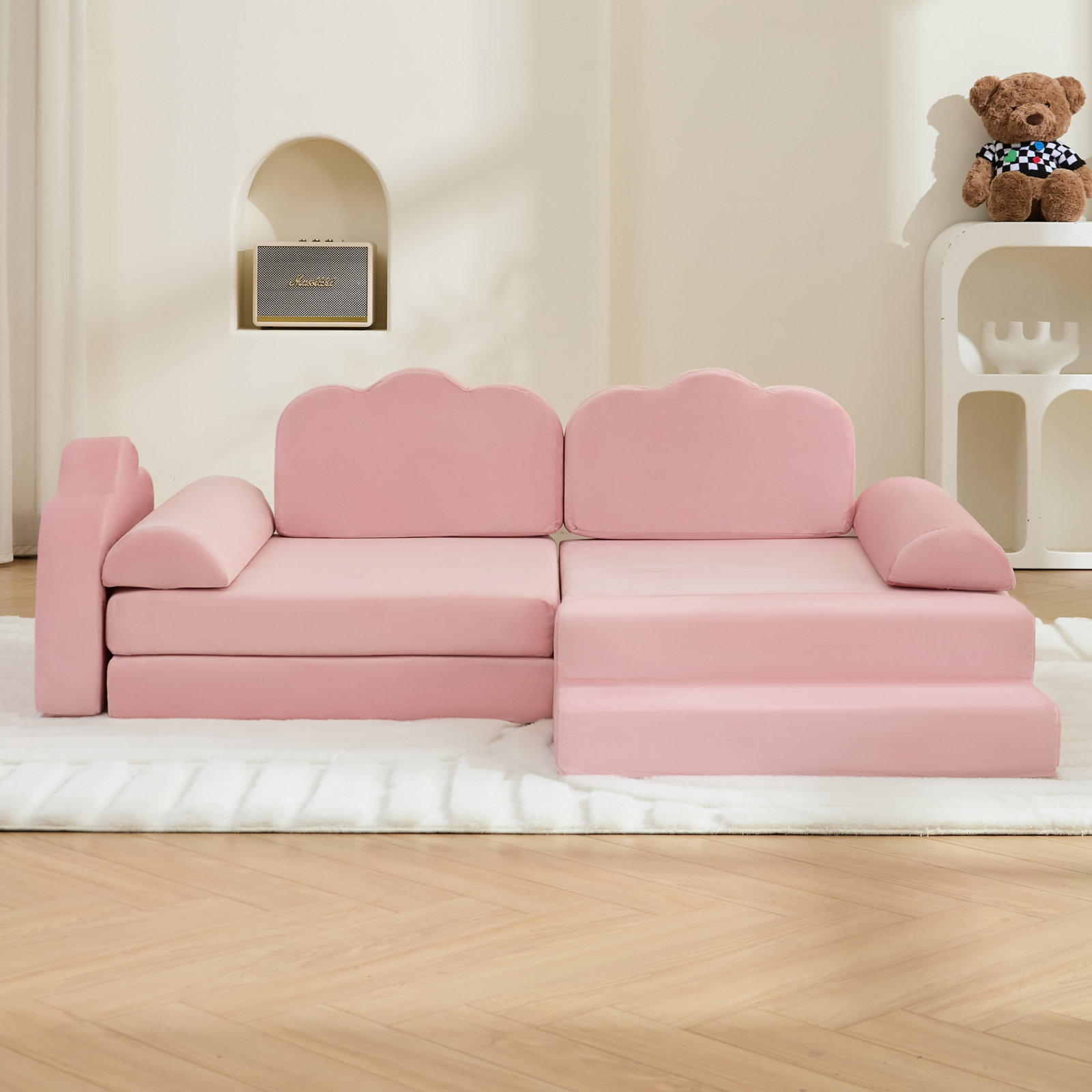 Isabelle & Max™ 10PCS Modular Kids Couch - Foldable Toddler Couch with ...