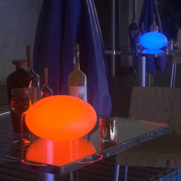 Wrought Studio Plazonja LED Egg Shape Lamp Color Changing Night Light ...