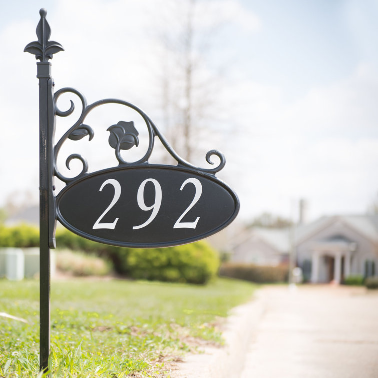 Address America Park Place Oval Double-Sided Reflective Yard Address ...