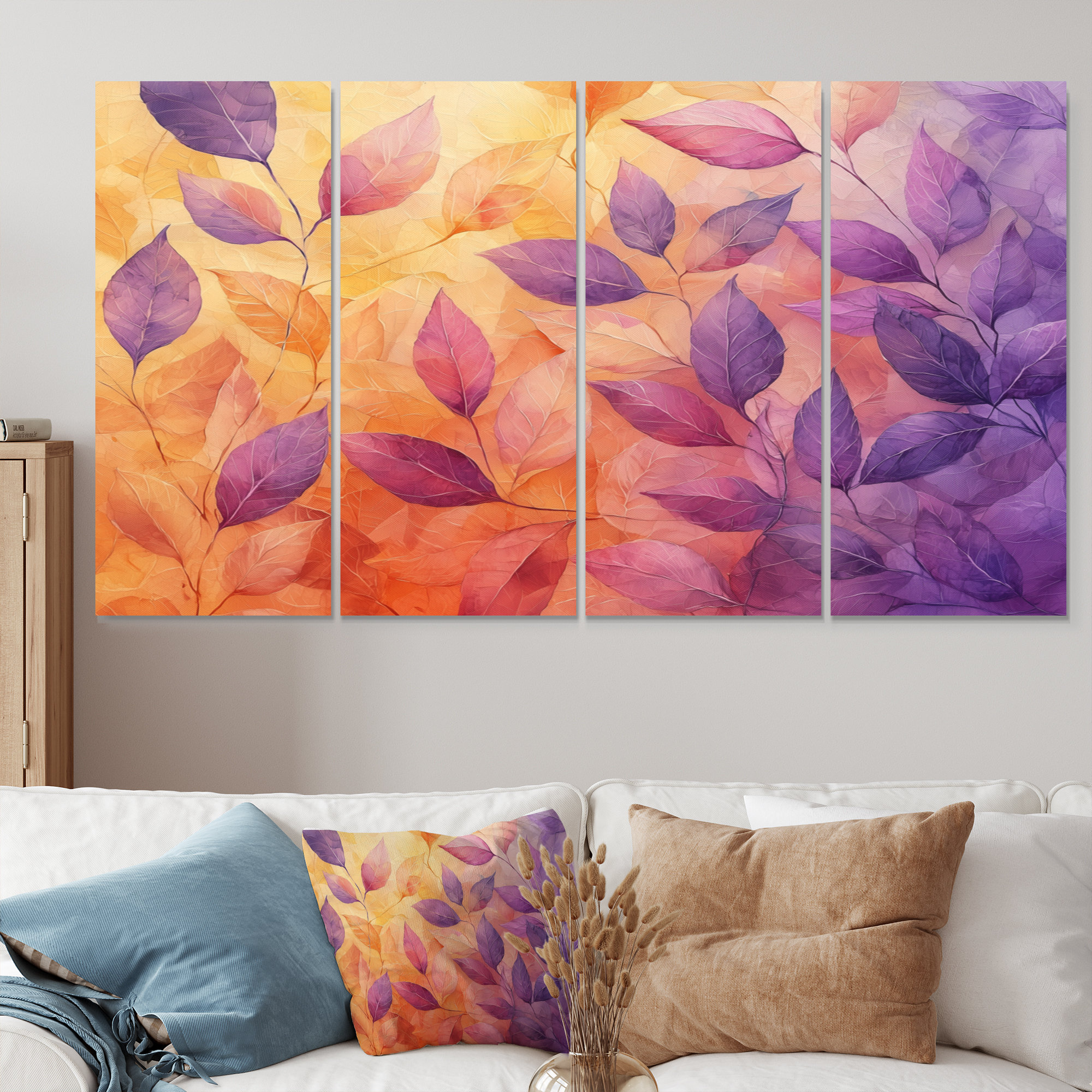 Winston Porter Marlee - Leaves - Leaves Wall Art - Traditional Wall Art ...