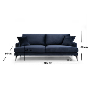 East Urban Home 80.71" Square Arm Sofa | Wayfair