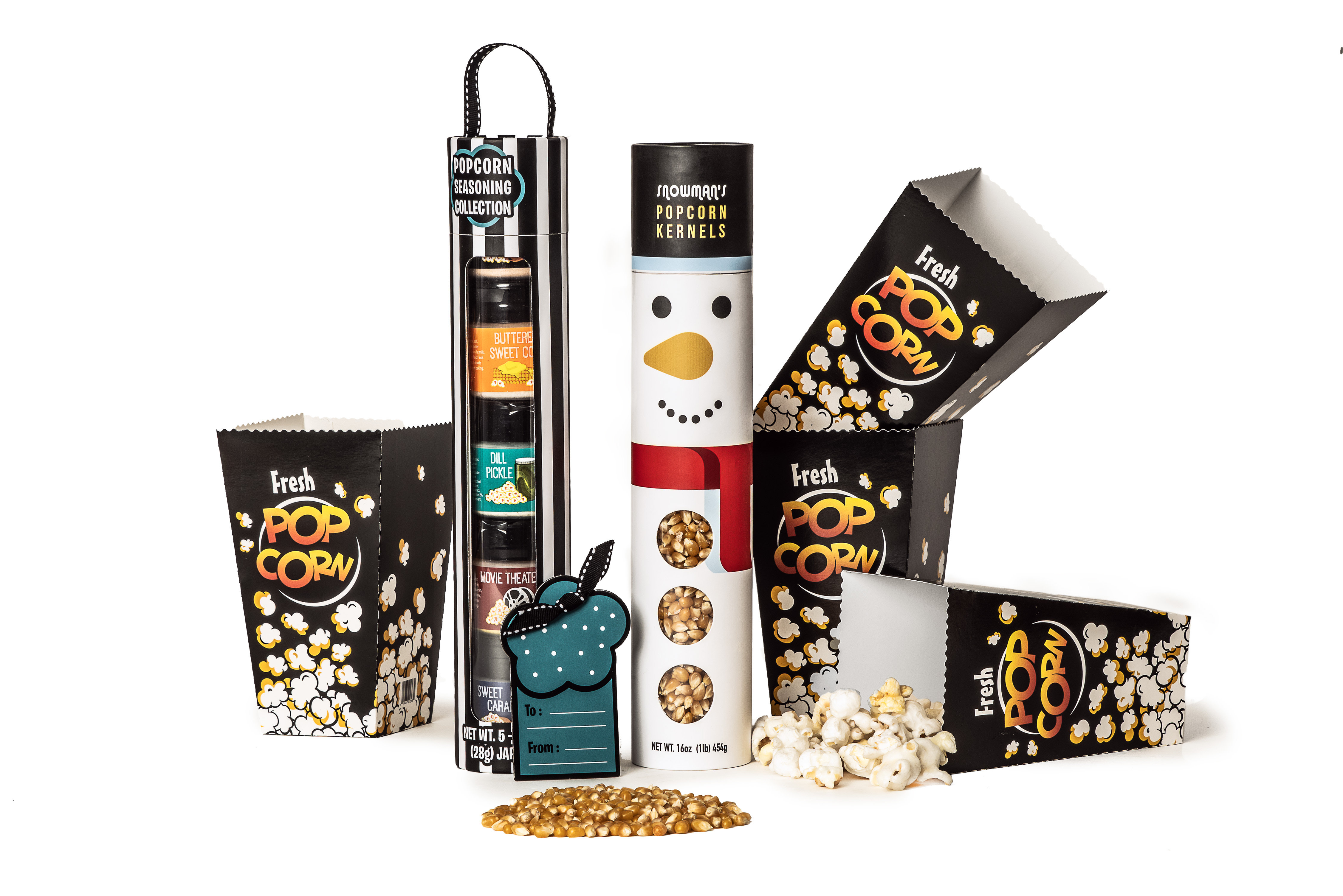 Wabash Valley Farms Seasoned Snowman Popcorn Set | Wayfair