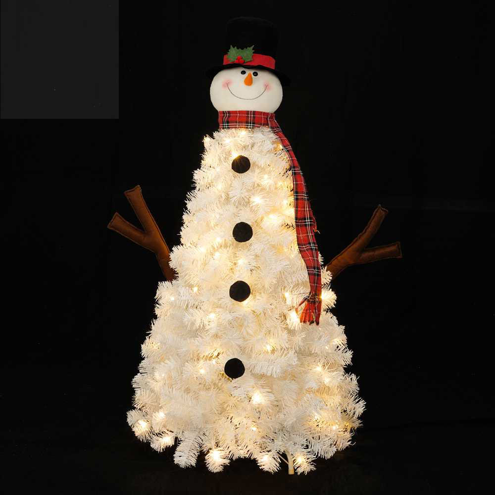 Ophelia & Co. 4ft Pre-lit Christmas Tree with 100 Lights, Snowman ...