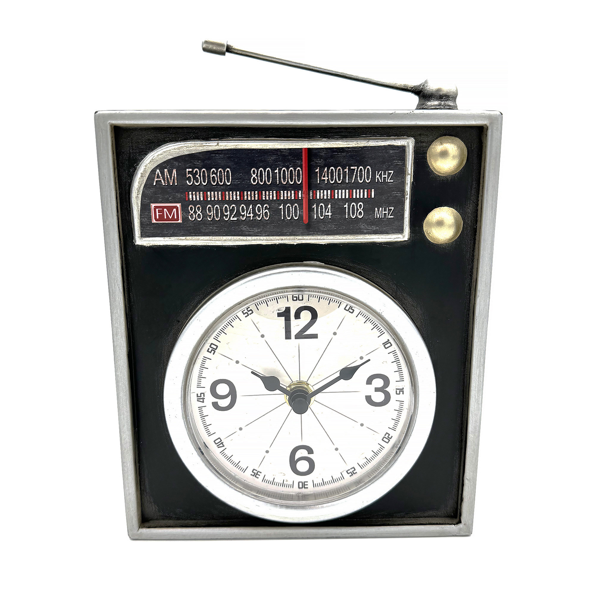 Williston Forge Metal Quartz Movement / Crystal Tabletop Clock | Wayfair