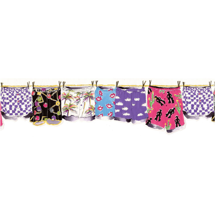 Winston Porter Loi Die Cut Clothesline Laundry Border | Wayfair