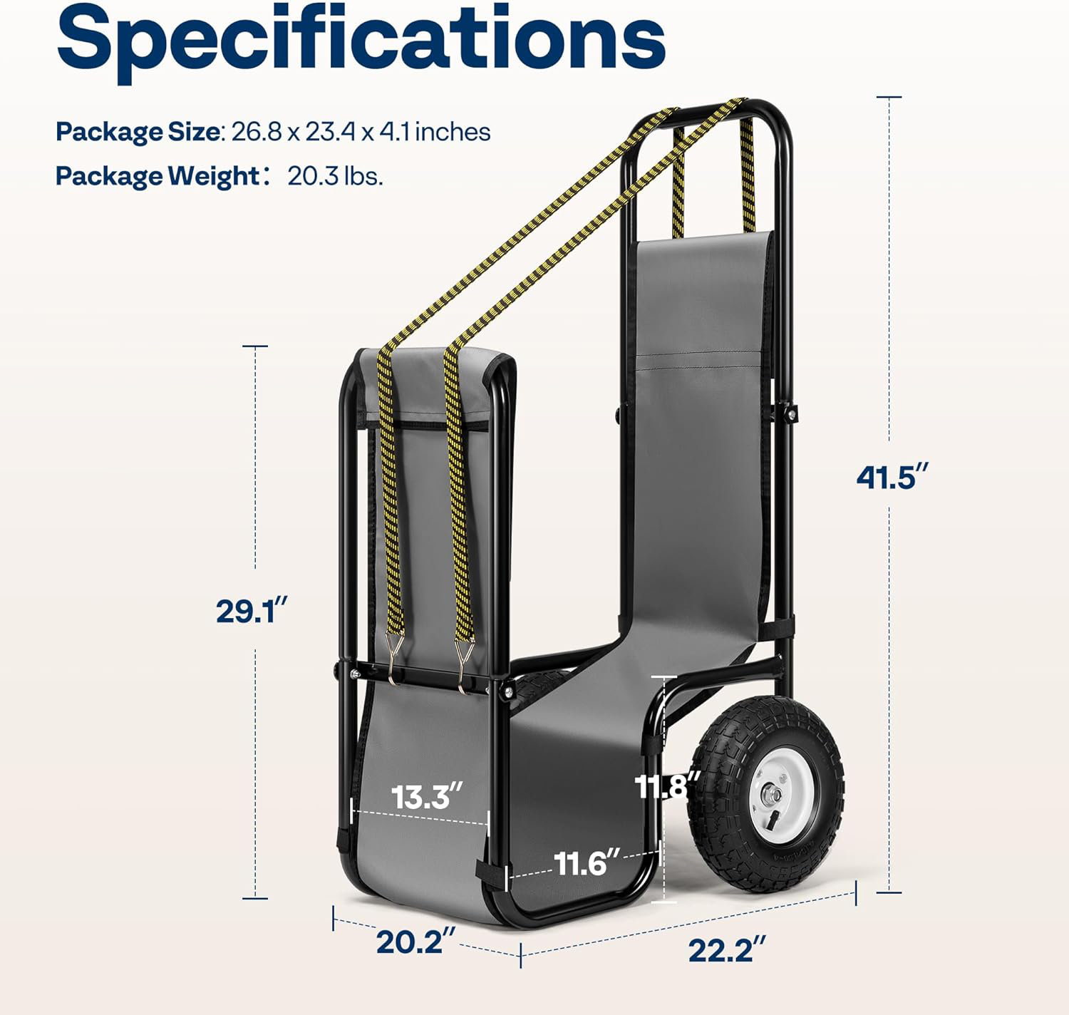 Arlmont & Co. 250 Lb. Heavy Duty Steel Firewood Log Cart Carrier | Wayfair