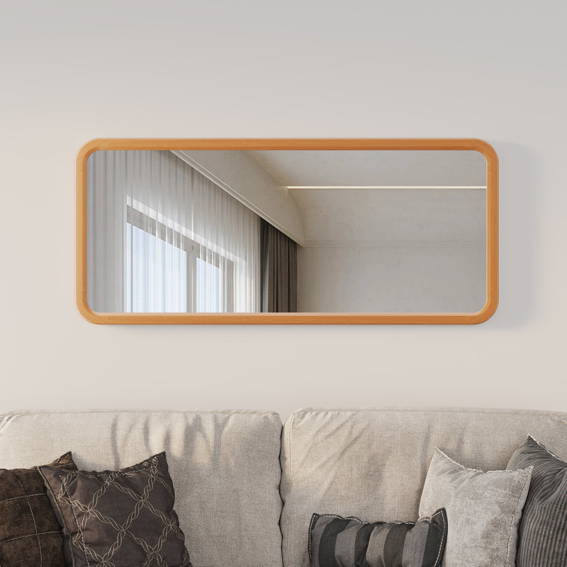 Ebern Designs Sherrelle Solid Wood Rectangle Mirror & Reviews | Wayfair