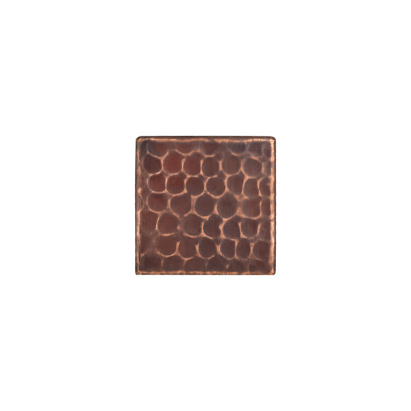 Premier Copper Products 2" x 2" Hammered Copper Tile & Reviews | Wayfair