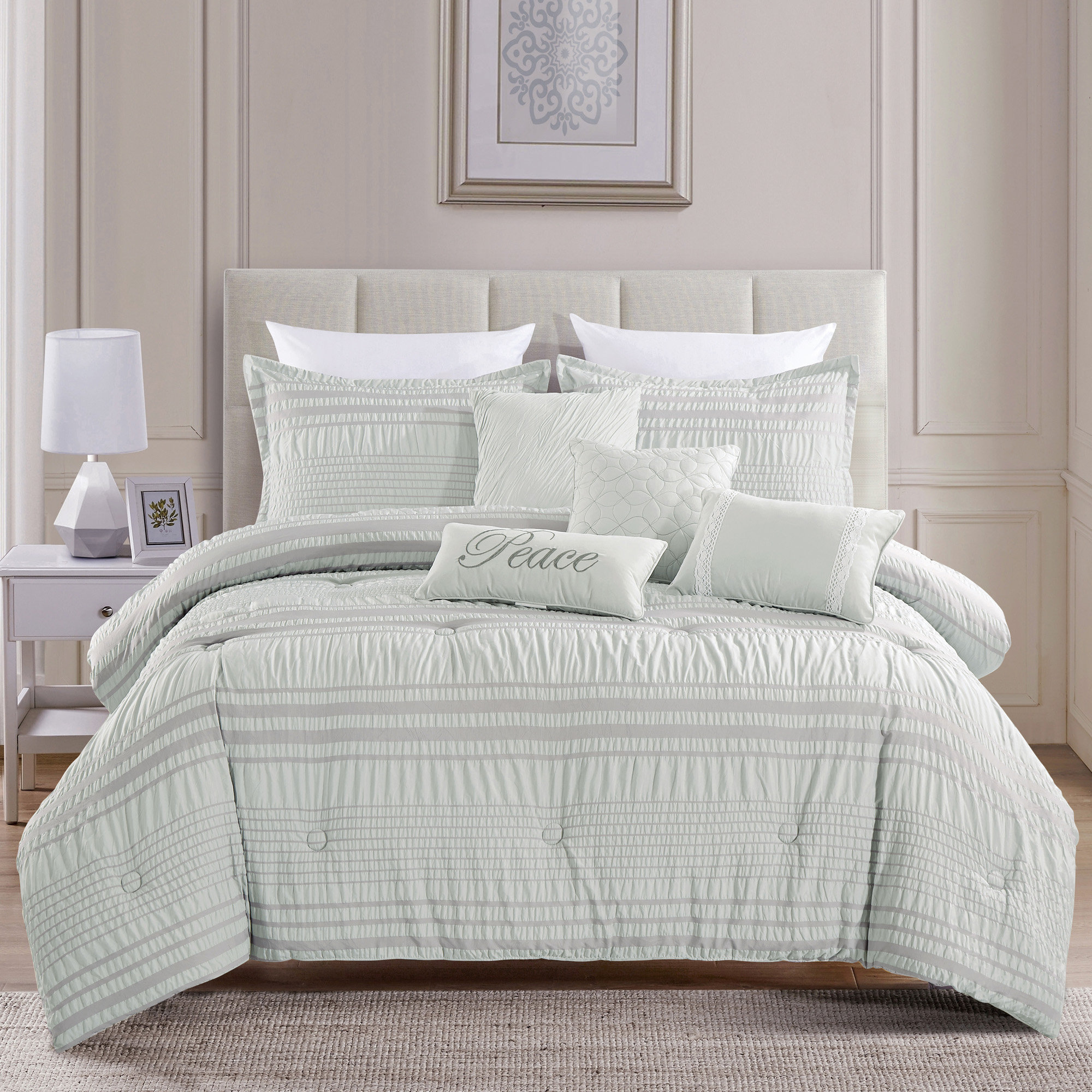 Elight Home Tamiko Luxury Comforter Set "& Reviews" | Wayfair