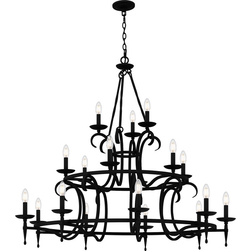 Darby Home Co Adysan 18 - Light Candle Style Tiered Chandelier | Wayfair
